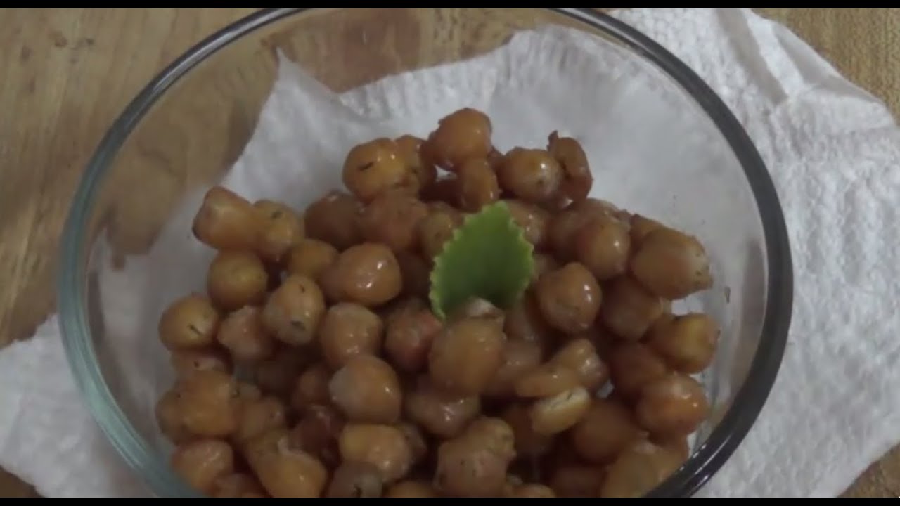 How To Toast/Roast Chick Peas aka Channa - YouTube