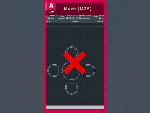 AutoCAD Move Command (M2P) #autocad #shorts - YouTube