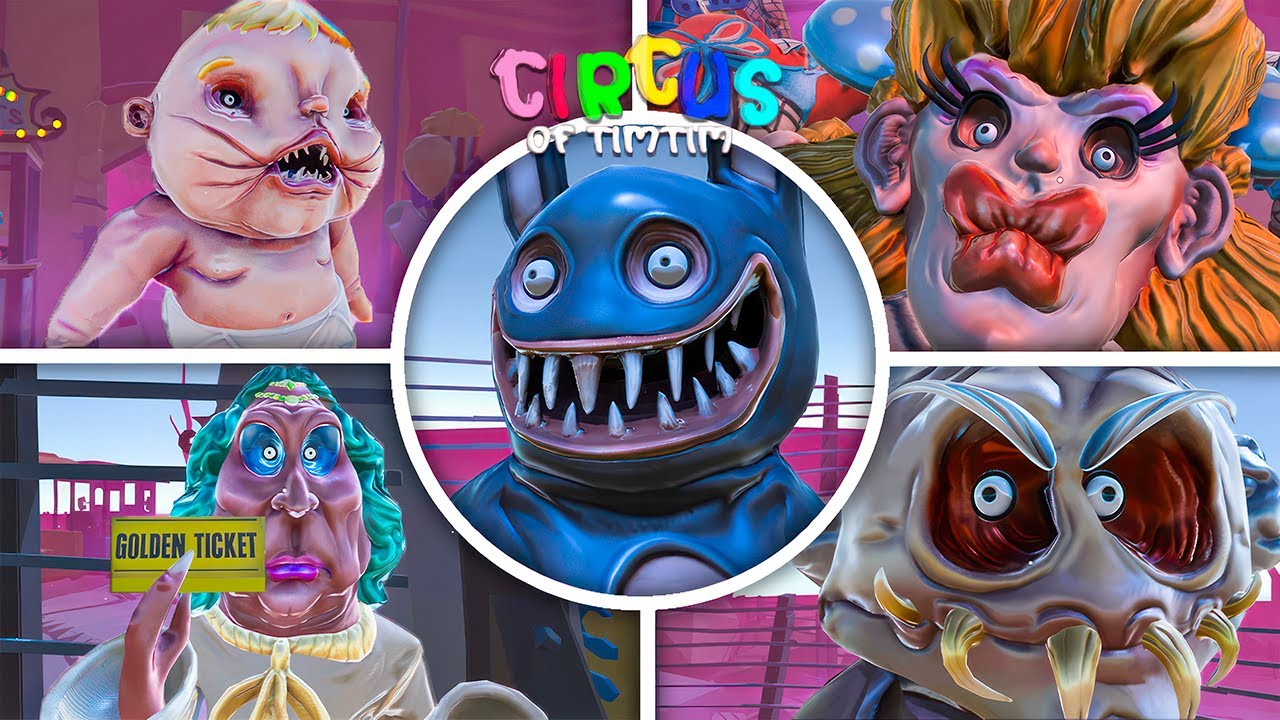 Circus of TimTim - All Jumpscares & All Bosses - YouTube