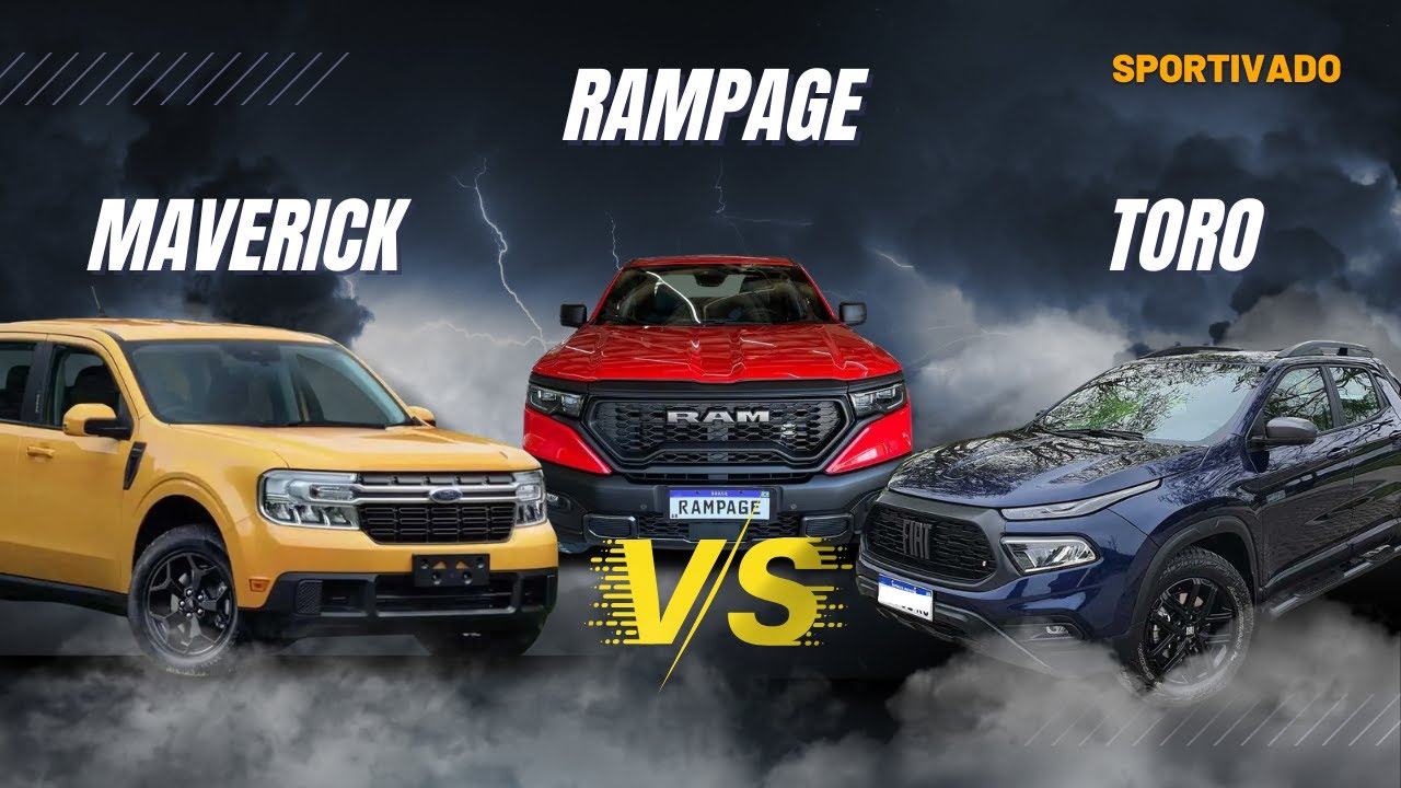 Rampage Vs Maverick Vs Toro! O embate de picapes do século! Qual leva a ...
