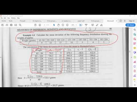 Variance and standard deviation for ungrouped and grouped data - YouTube