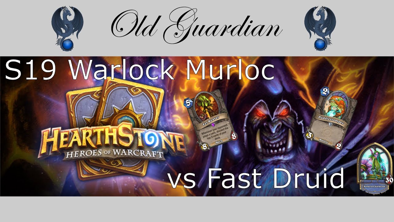 Hearthstone S19 Warlock Murloc vs Fast Druid - YouTube