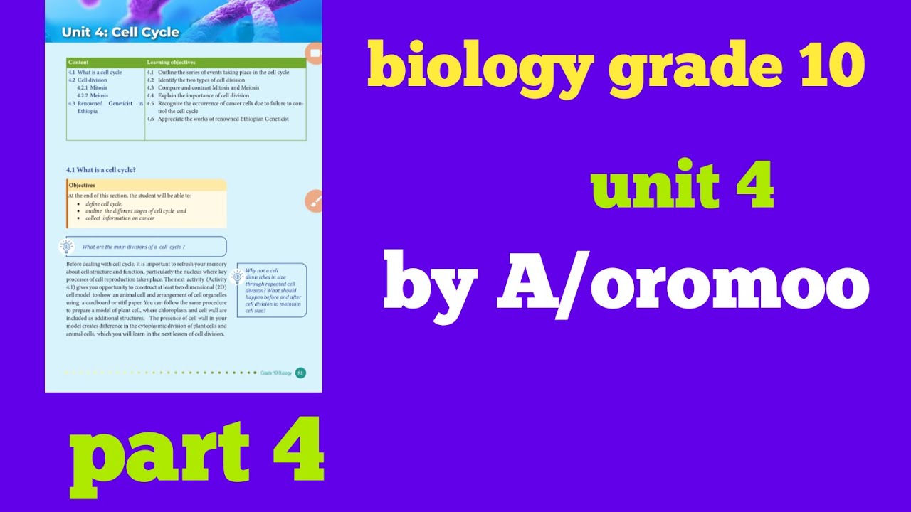 Biology grade 10 unit 4 part 4_by afaan oromoo - YouTube