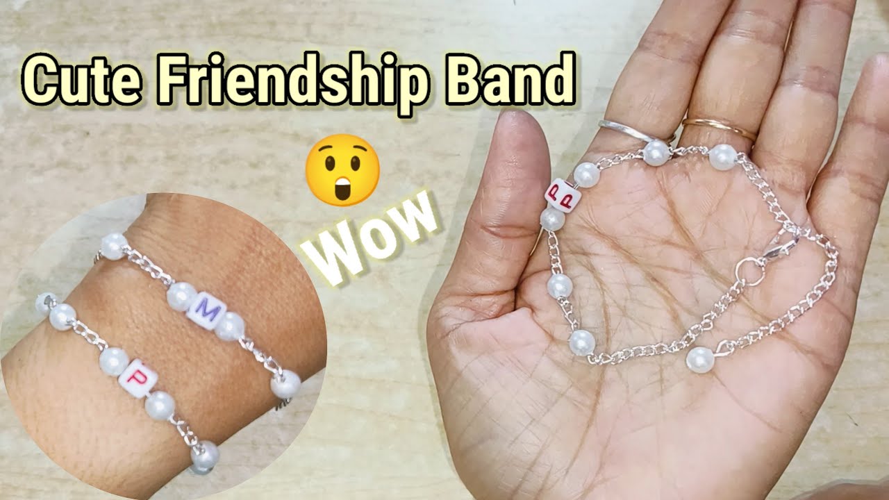 DIY Simple & Cute Friendship Band | Easy DIY Gift Idea | How to Make ...