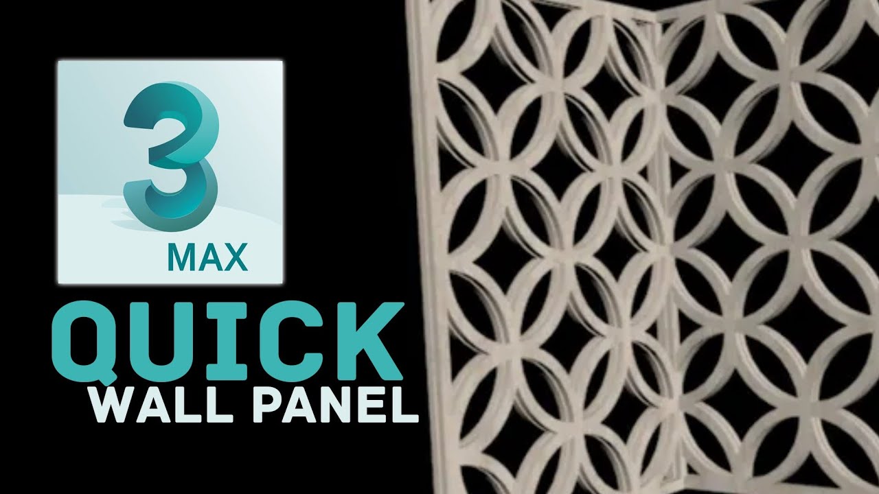 How to make 3d wall panel for interior - YouTube