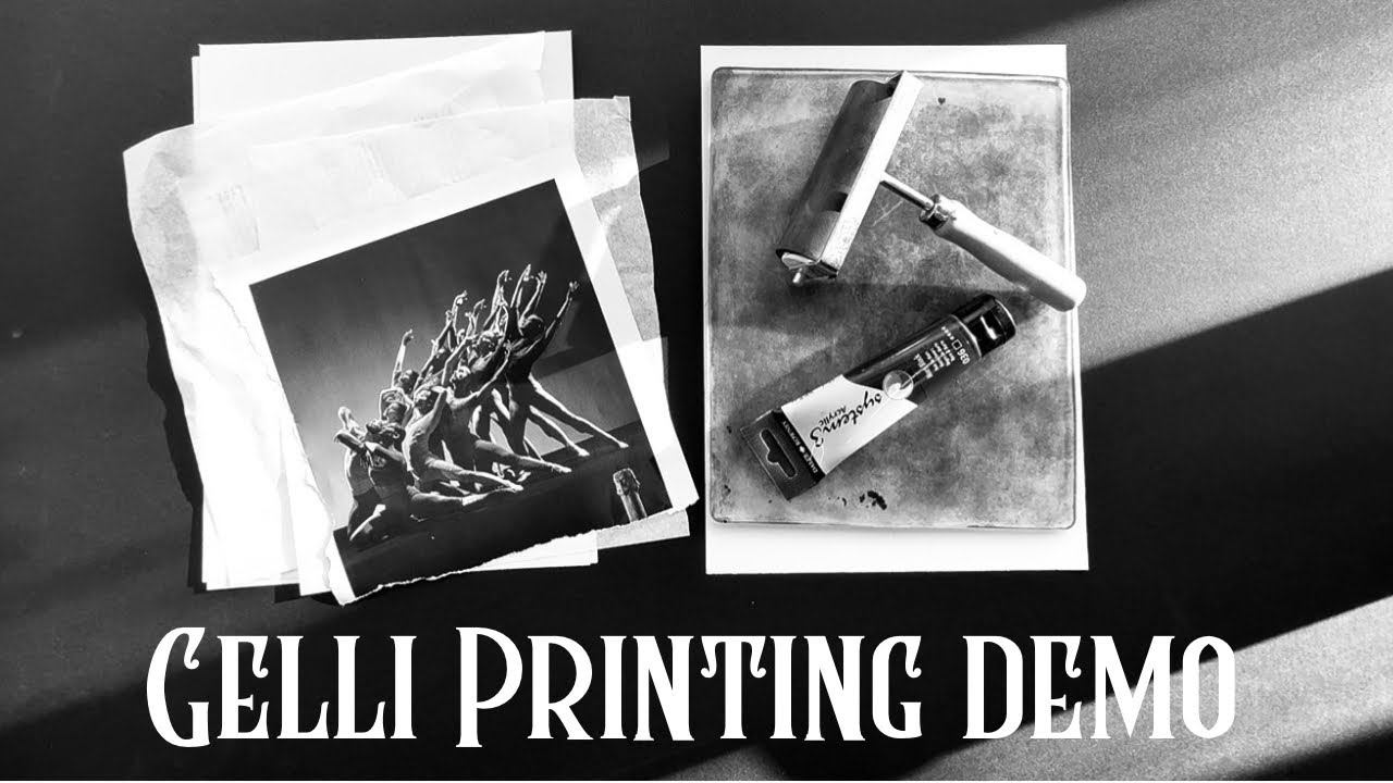 Gelli Printing for Beginners | Easy Gel Plate Printing at Home - YouTube