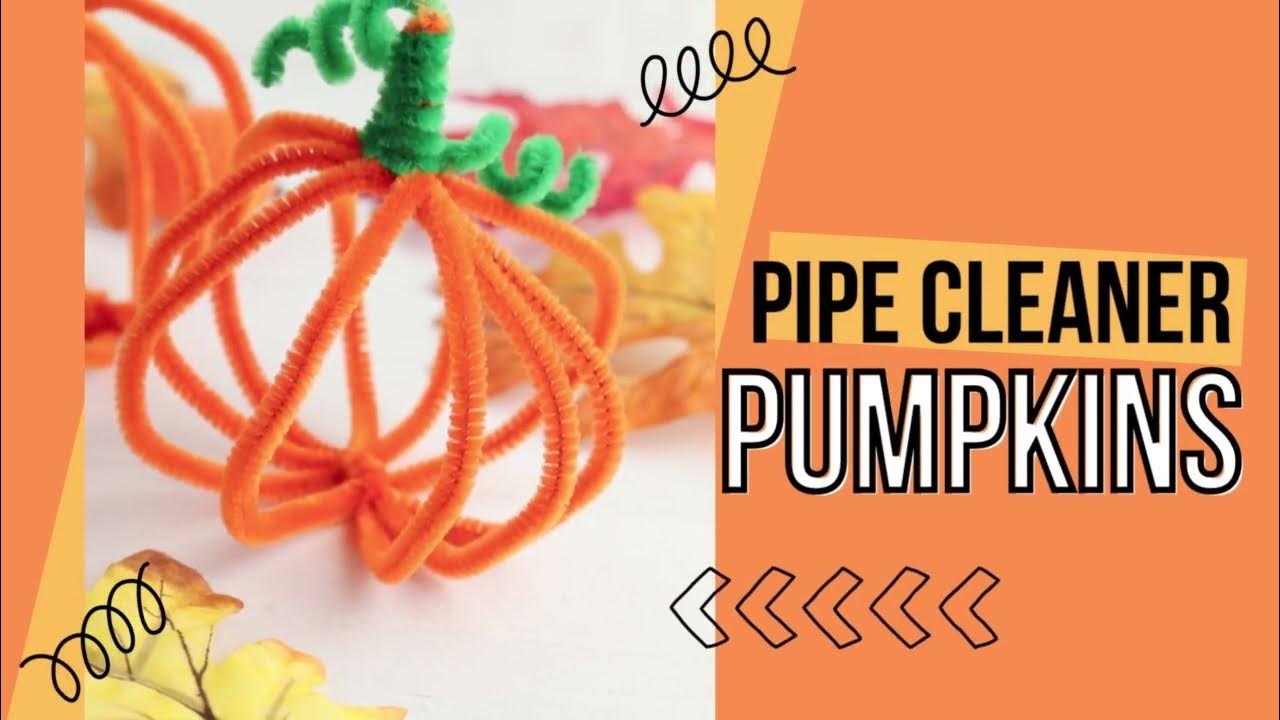 Pipe Cleaner Pumpkins Fall Craft for Preschool - YouTube