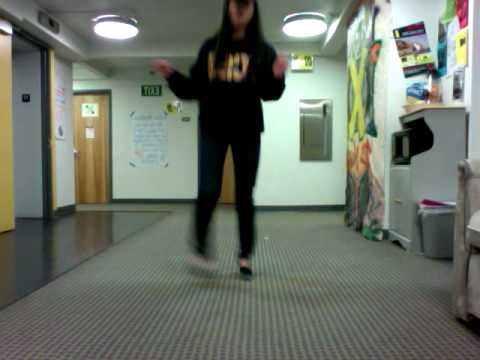 dancing to fancy footwork - YouTube