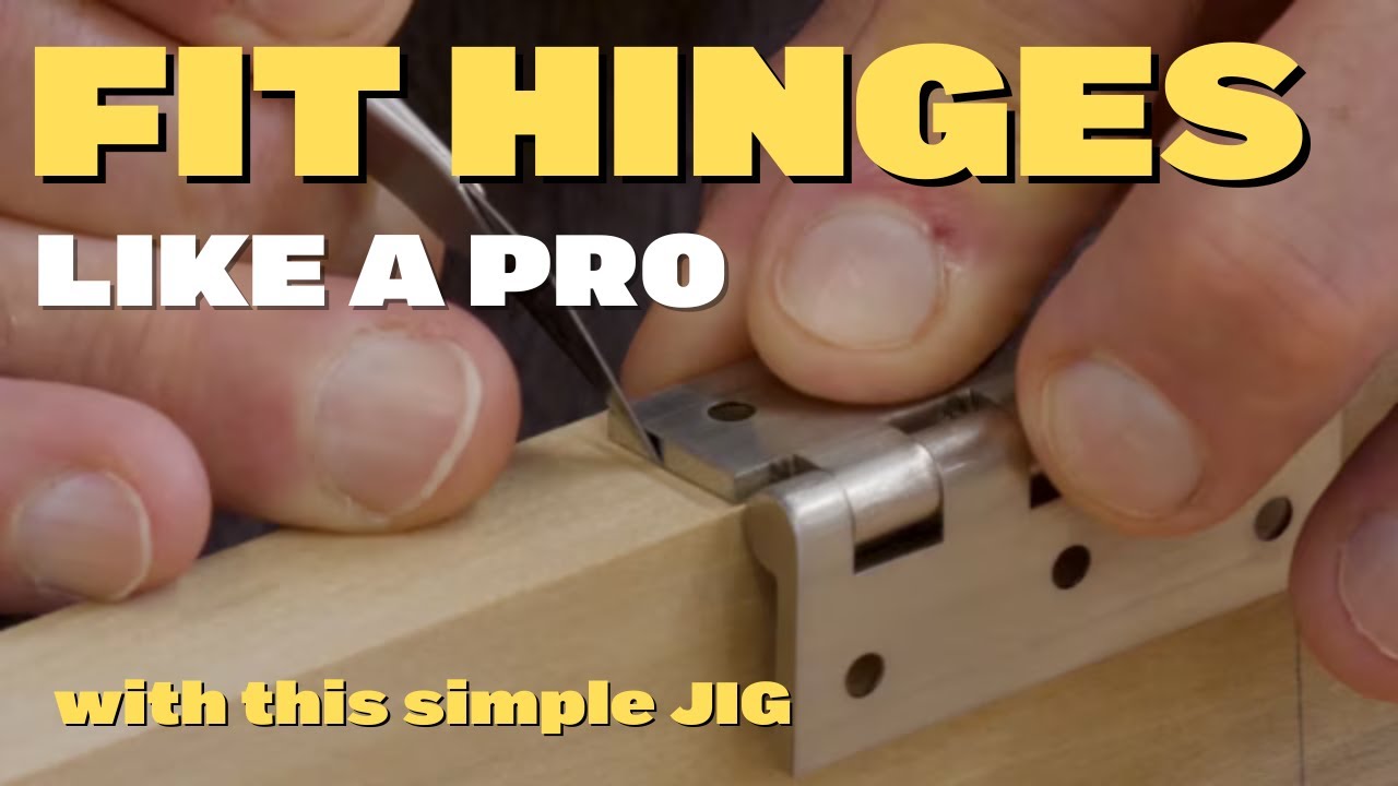 Easy butt hinge jig for perfect results - YouTube