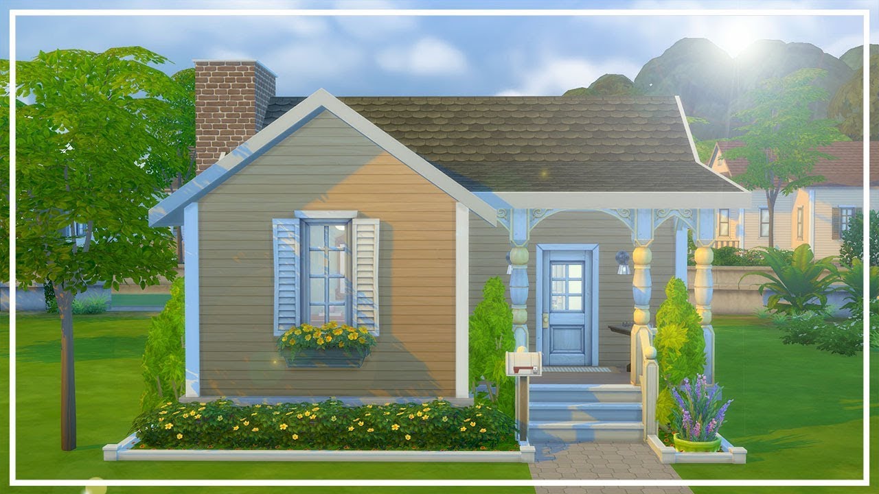 YELLOW NOT SO BERRY HOUSE // The Sims 4: Speed Build - YouTube