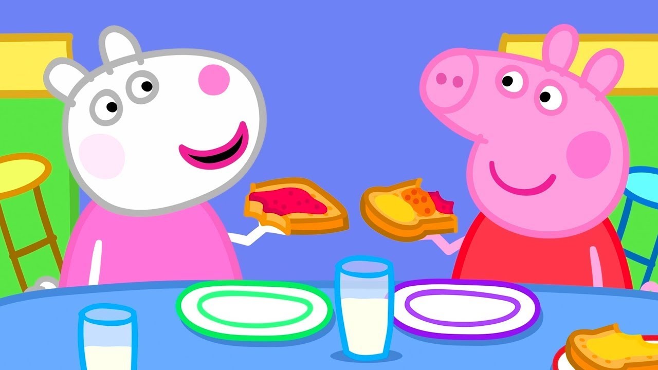 Peppa Pig Goes To Breakfast Club | Kids TV and Stories - YouTube