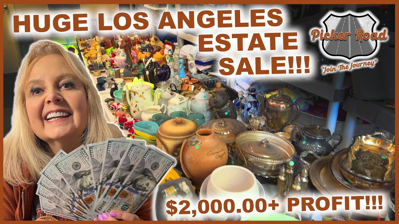 HUGE LOS ANGELES ESTATE SALE!!! Join the Journey on Picker Road! - YouTube
