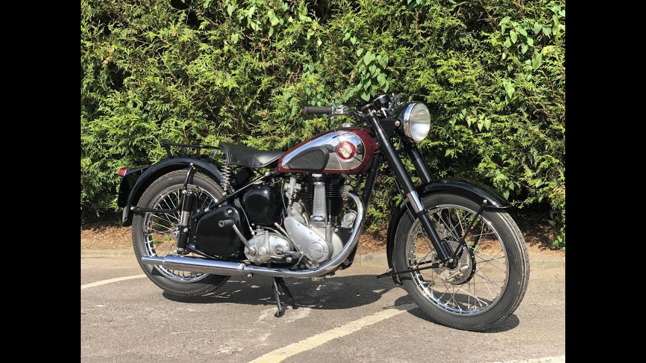 1955 BSA B31 350cc Plunger For Sale - YouTube