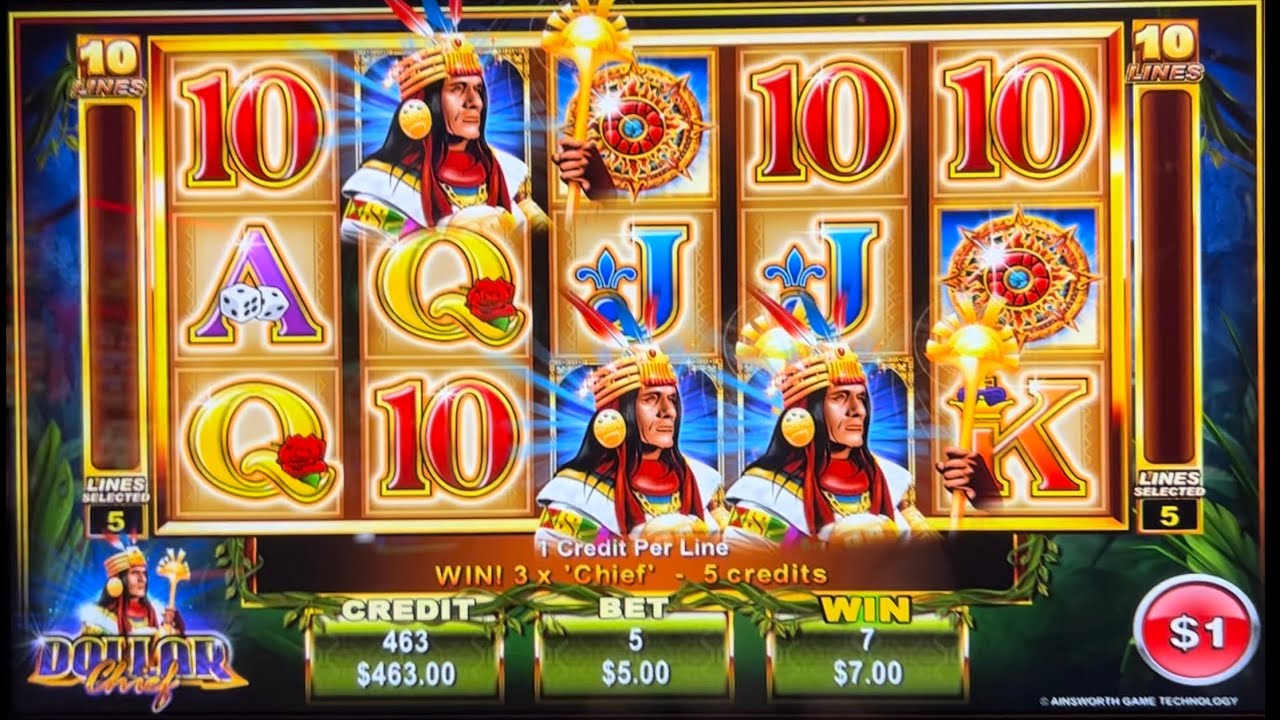 Dollar Chief Slot Machine Many Free Games For Just One Bonus - YouTube