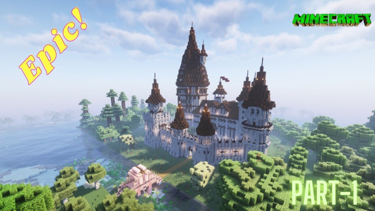 How To Build a Large Castle in Minecraft🏰 (Tutorial.. Part-1) - YouTube