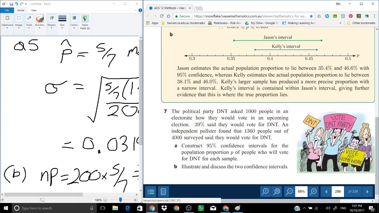SACE Mathematical Methods - Sample proportions and confidence intervals ...