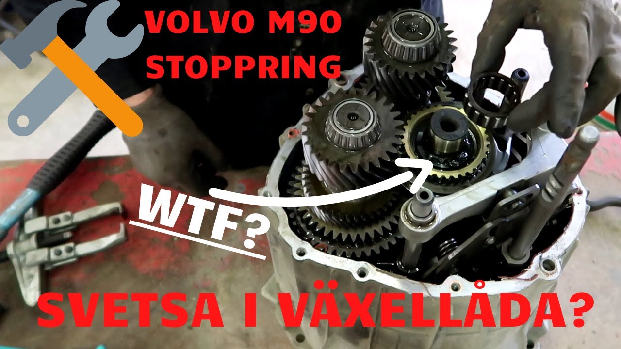 Svetsar 3ans stoppring på Volvo M90 växellåda - YouTube