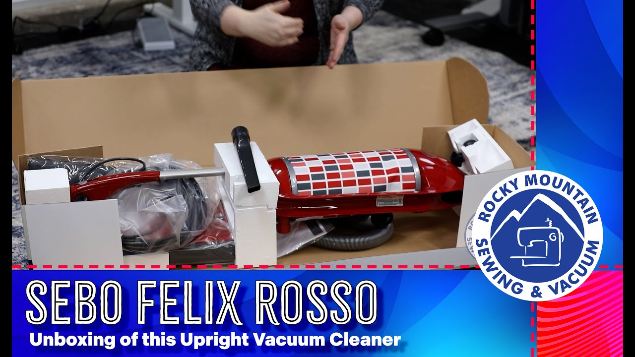 Unboxing the SEBO Felix Premium Rosso Upright Vacuum - YouTube