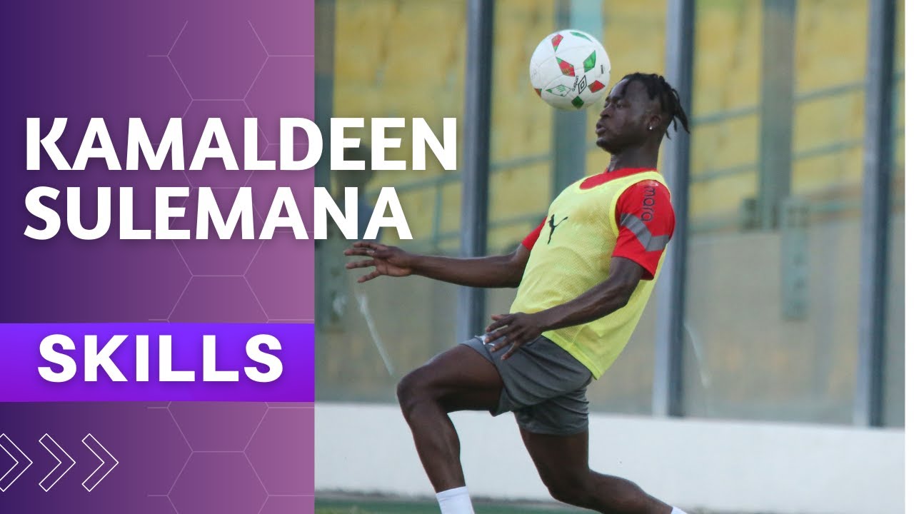 Kamaldeen Sulemana sleek skills, dribbles & ball juggling at Black ...