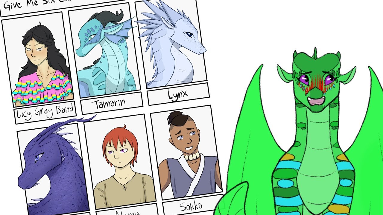 6 Character Fanart Challenge - YouTube