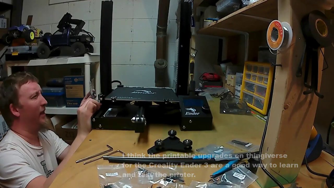 Creality Ender 3 Assembly and "First Print" - YouTube