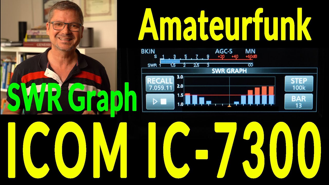 Icom IC-7300 SWR Graph ohne VNA - YouTube
