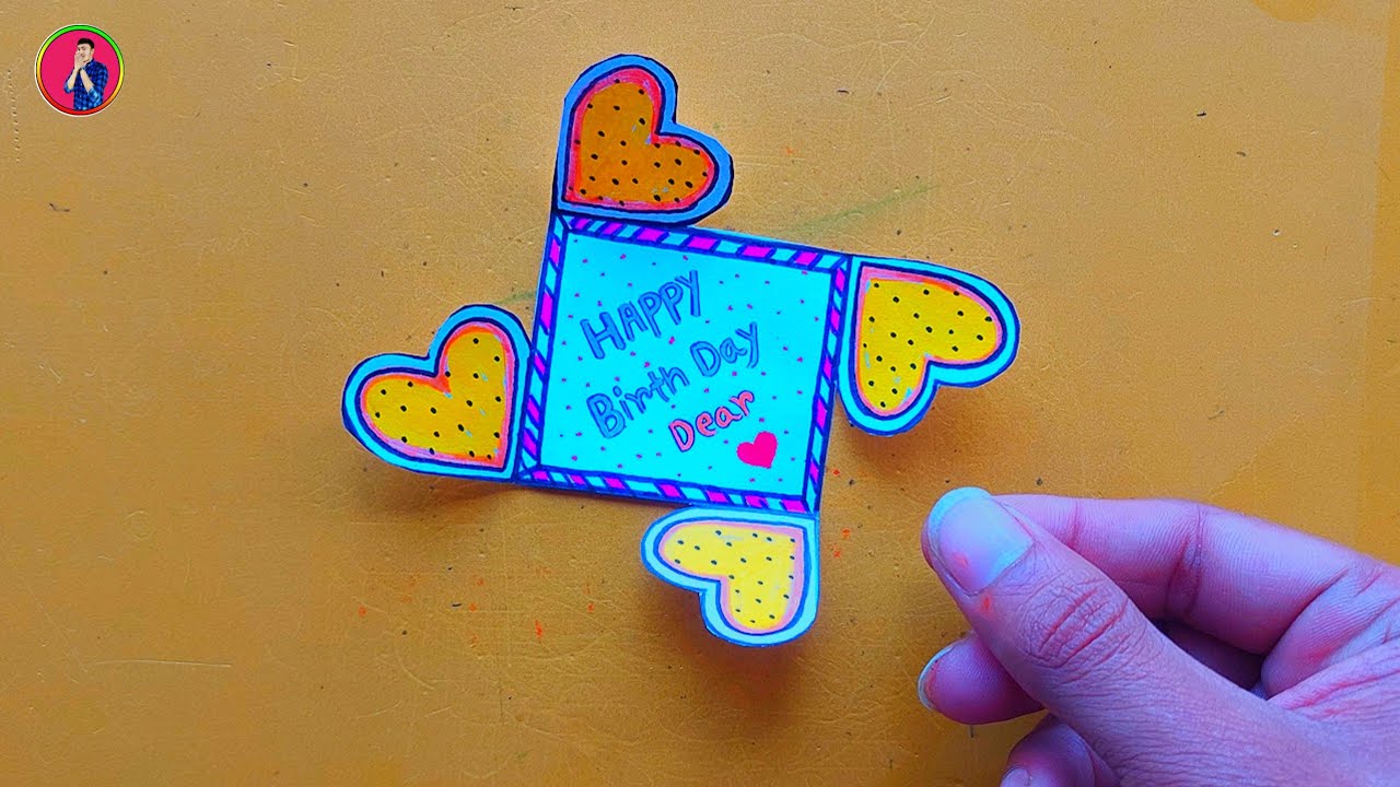 DIY - SURPRISE MESSAGE CARD FOR BIRTHDAY / Pull Tab Origami Envelope ...