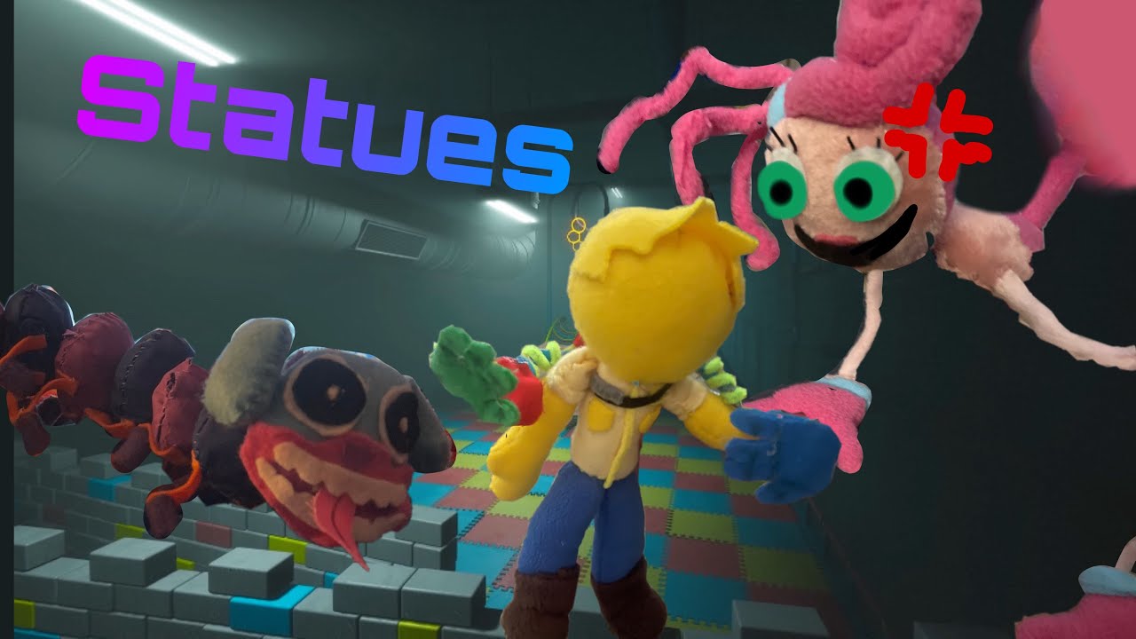 Poppy playtime 2 plush | statues - YouTube