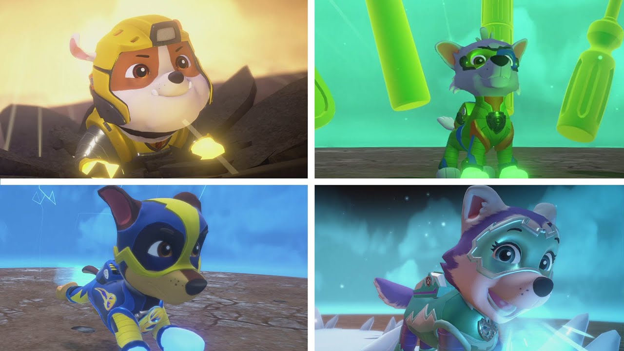 Paw Patrol: Mighty Pups Save Adventure Bay - All Characters & Powers ...