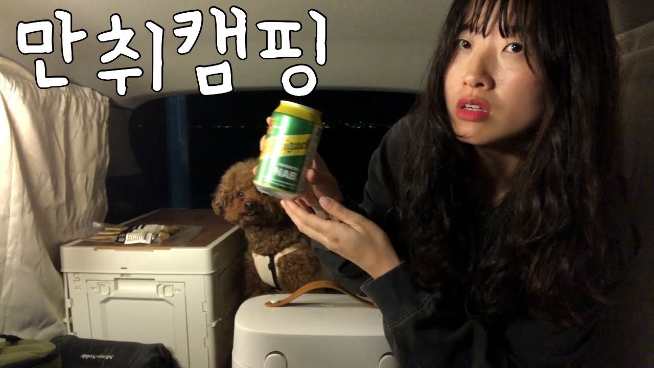 취하긴 했지만 술은 안 먹었어요 만취캠핑 노지차박 솔로캠핑 남해차박 바닷가차박 비건캠핑 Youtube