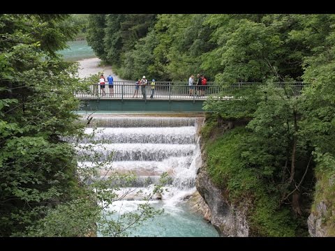 Lechfall und Lechverlauf zum Forggensee in Füssen