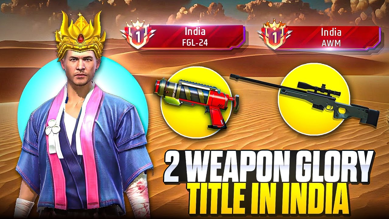 New FGL-24 Launcher And AWM India Weapon Glory Title Push 🎖 - YouTube