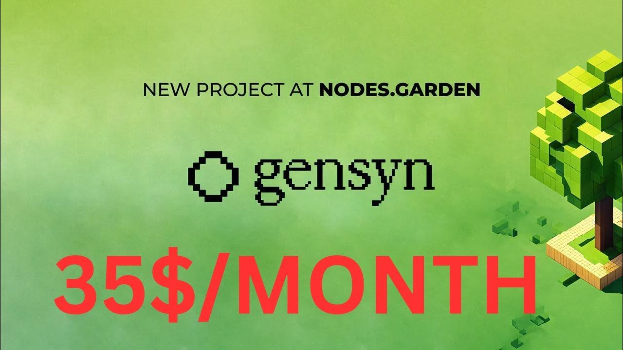 Gensyn ai node complete setup on nodes.garden - YouTube