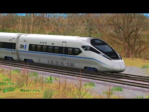 CRH 380 D 400 KMH TRAIN SIMULATOR - YouTube