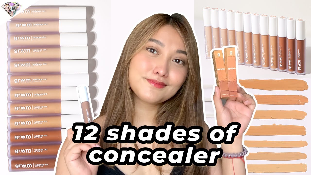 *FIRST* 12 SHADES OF MULTI-USE CONCEALER | NEW GRWM COSMETICS RADIANCE ...