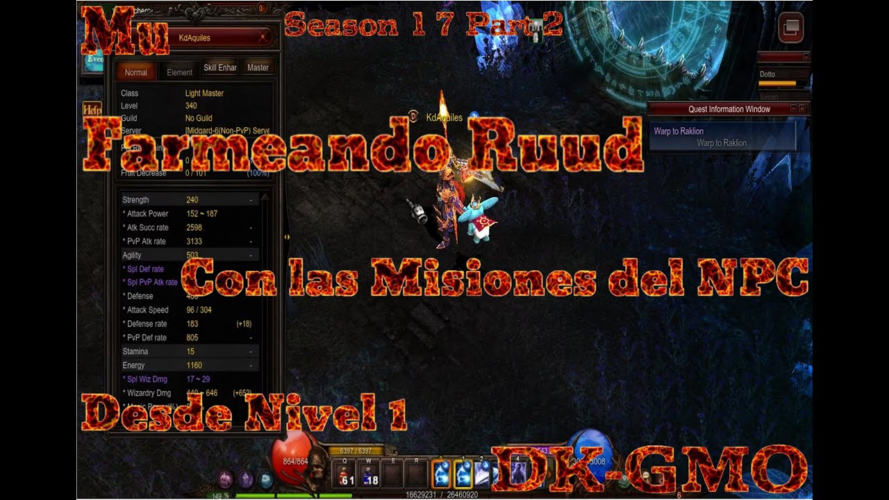 SACANDO RUUD CON LAS MISIONES DEL NPC - NIVEL 1- Mu Online - Webzen ...