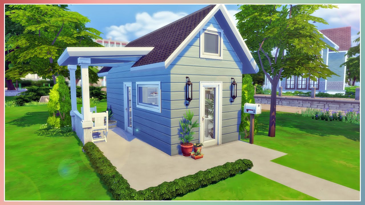 Cozy Cubby | Base Game Micro Starter Home | No CC | The Sims 4 Speed ...