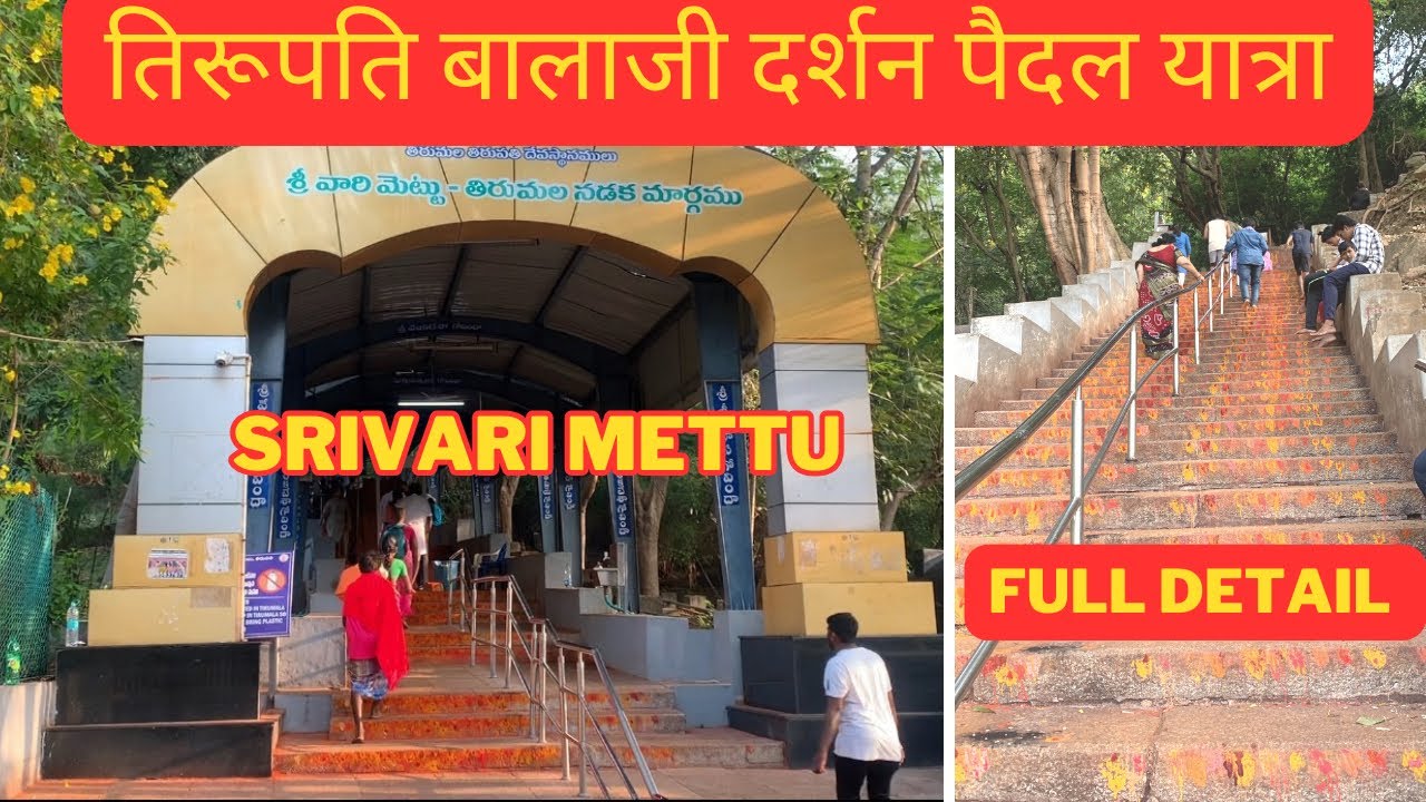 Tirupati To Tirumala By Walk | Srivari Steps Footpath Way - YouTube