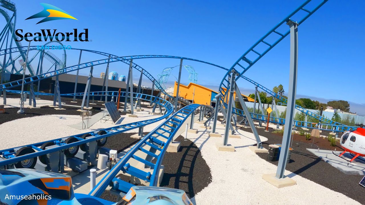 Artic Rescue Jet Ski Coaster 4k Onride POV | Seaworld San Diego ...