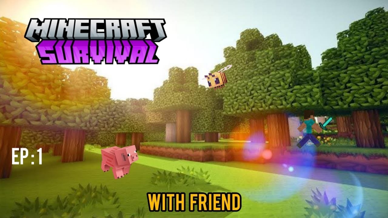 Me and friend gameplay Minecraft multiplayer let's play - YouTube