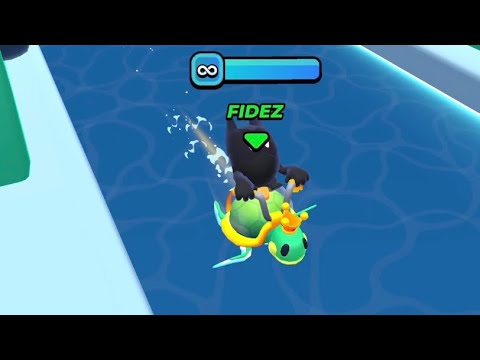 Pocket champs 3d racing, OMG the turtle bot was literally flying in ...