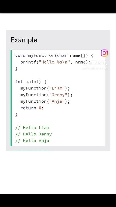 Parameter And Arguments In C Programming Function Argument Parameter 2900