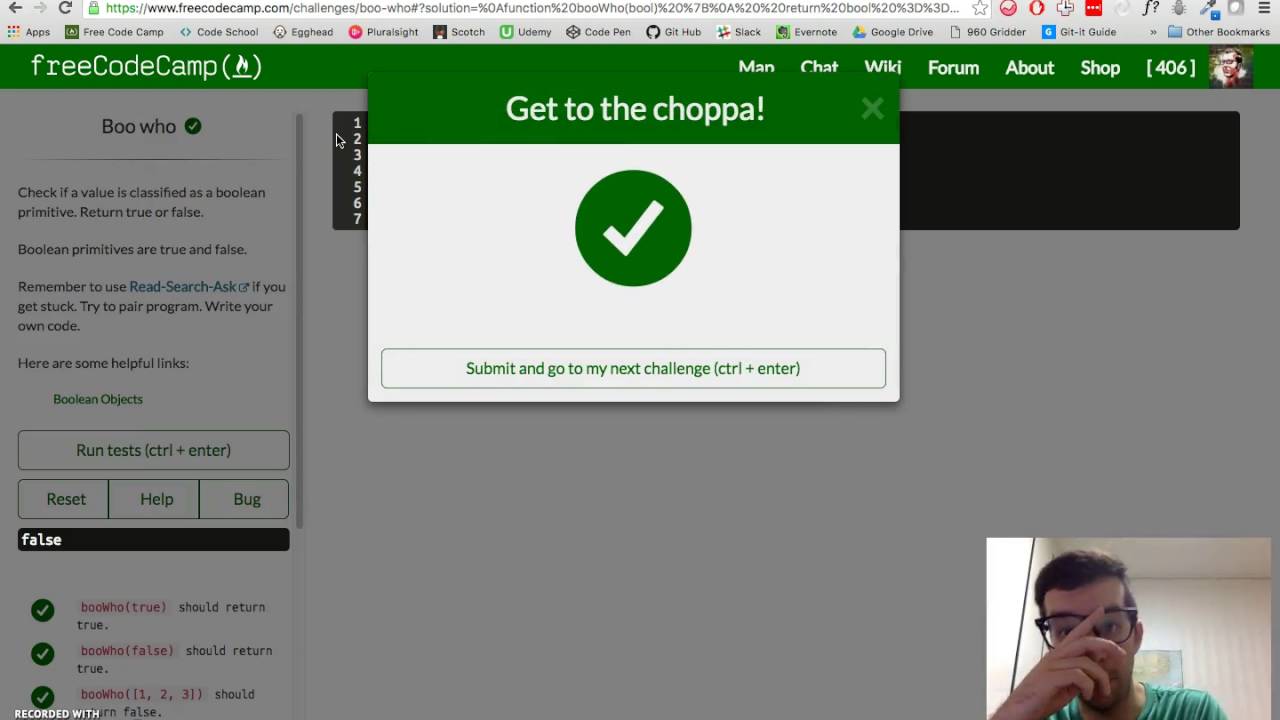 Boo Who -- JavaScript -- Free Code Camp - YouTube