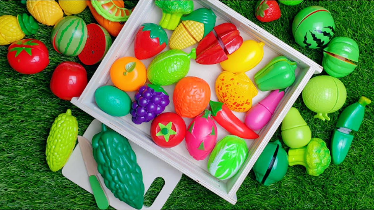 How to Cut Wooden and Plastic Fruits Vegetables - PARE, Satisfying & Delight ASMR Video #140 ...