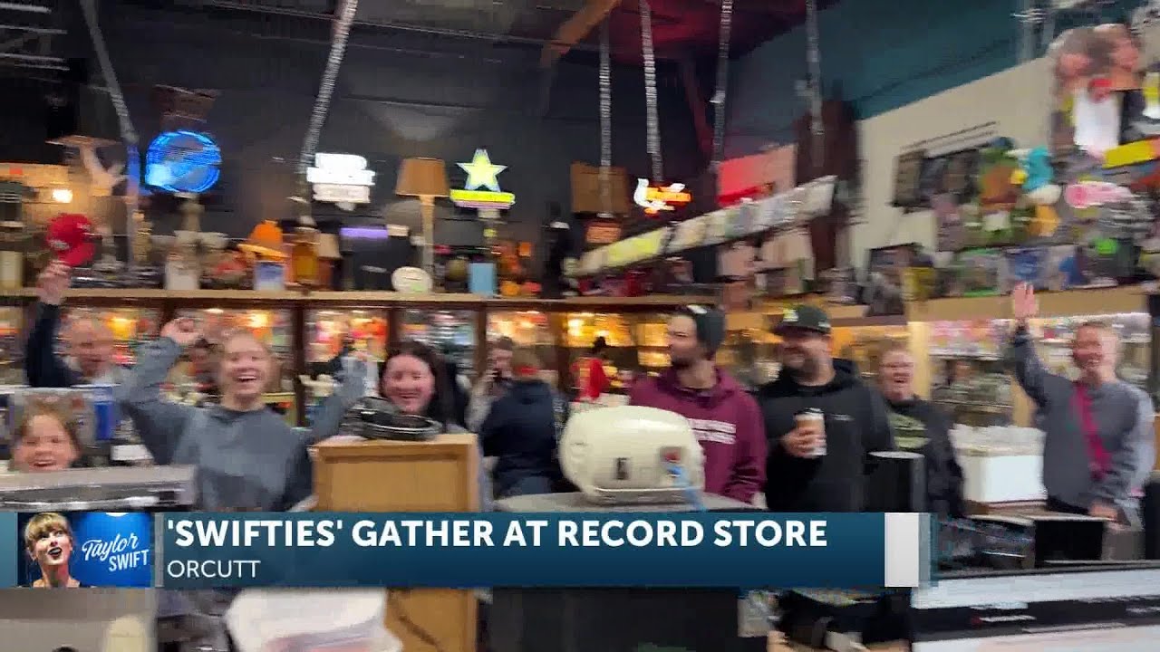 Central Coast Swifties gather at Paradise Records in Orcutt for a ...