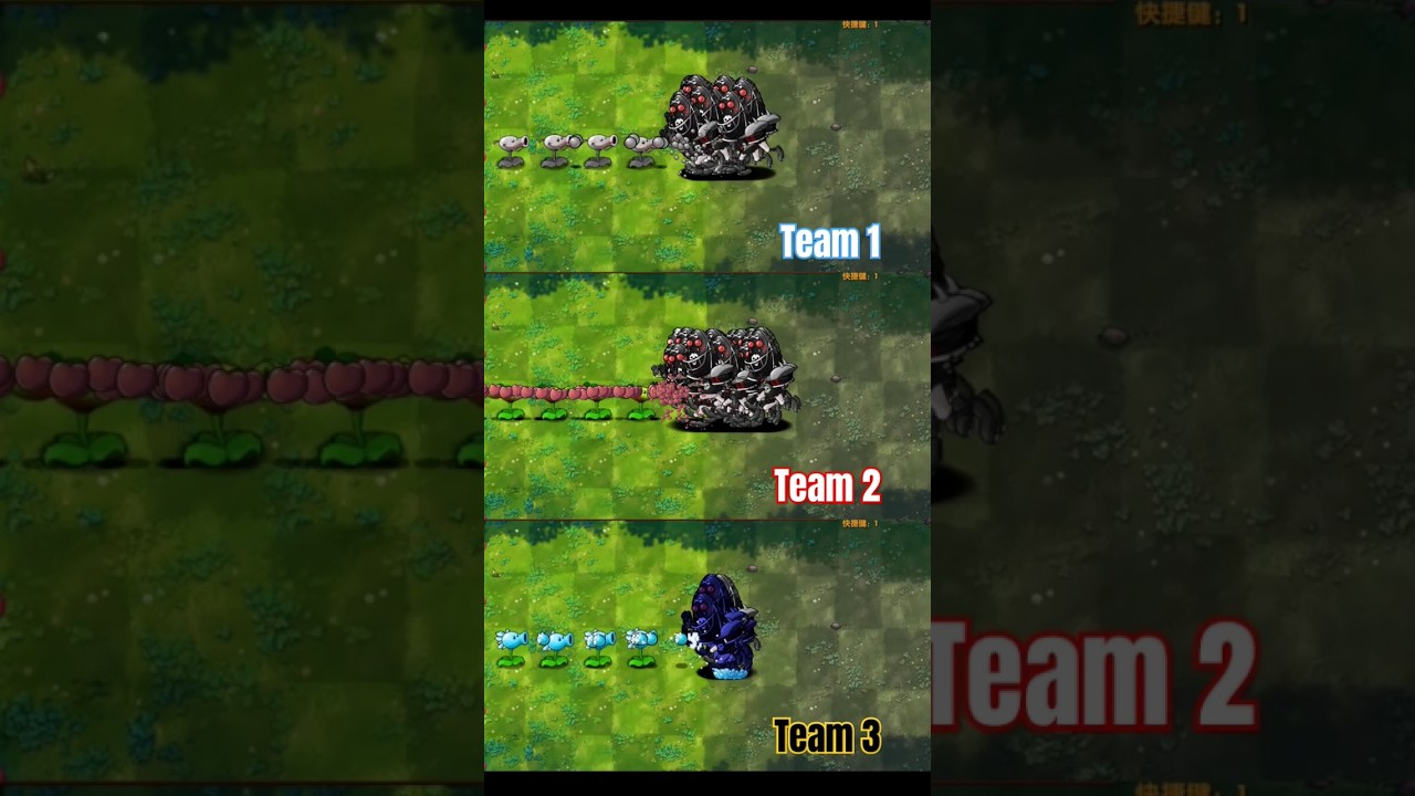 3 types peas vs zombies giga nut pvz fusion #pvzfusion #plantvszombies2 ...