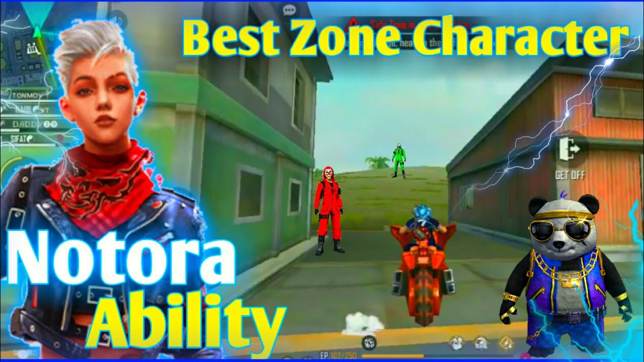 Notora Character ability in free fire || Free Fire Zone Character ...