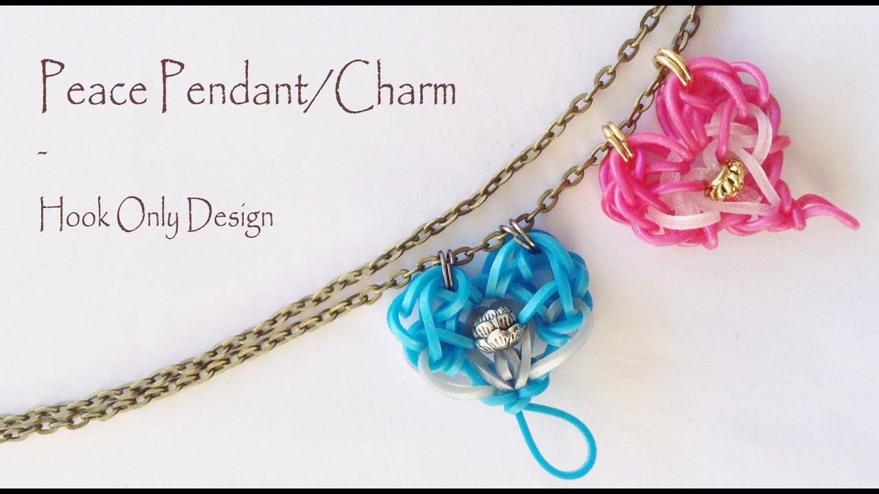 Peace Pendant/Charm - Hook Only Design - YouTube