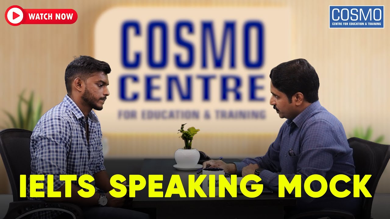 IELTS Speaking Mock @ Cosmo Kottayam - YouTube