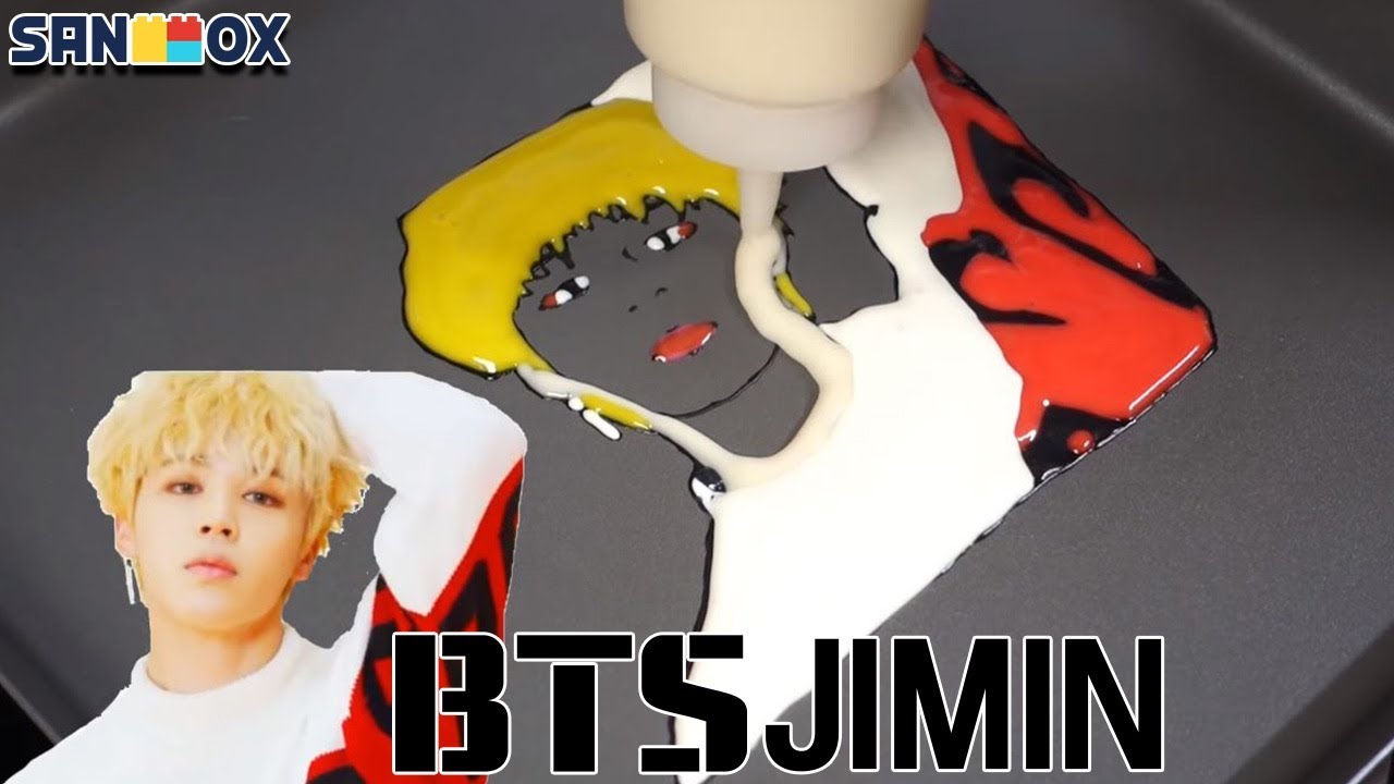 Pancake art BTS (방탄소년단) JIMIN DNA Version #cover - YouTube